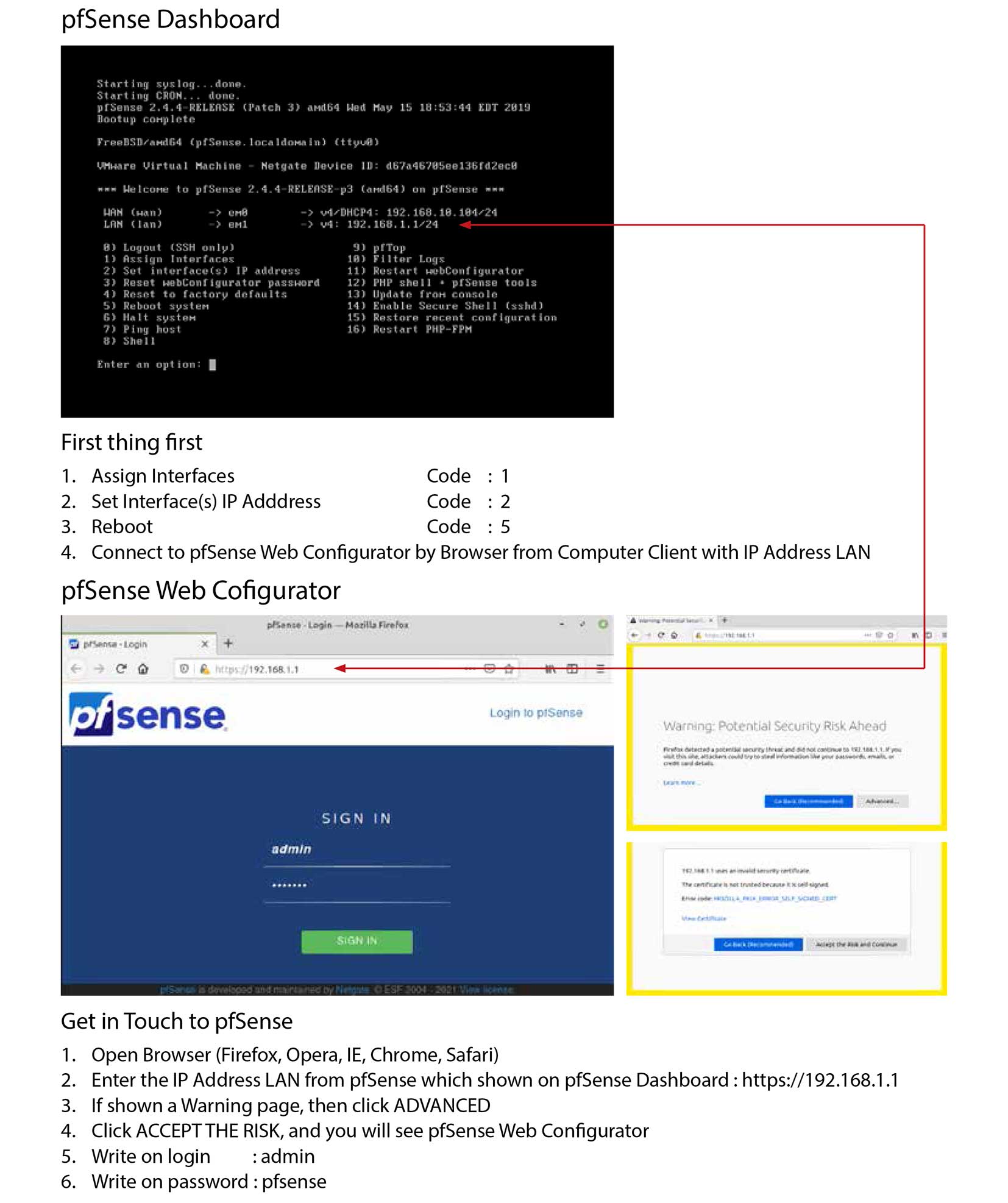 pfSense: Basic Configurations in VMWare Workstations Learning by Nabrak